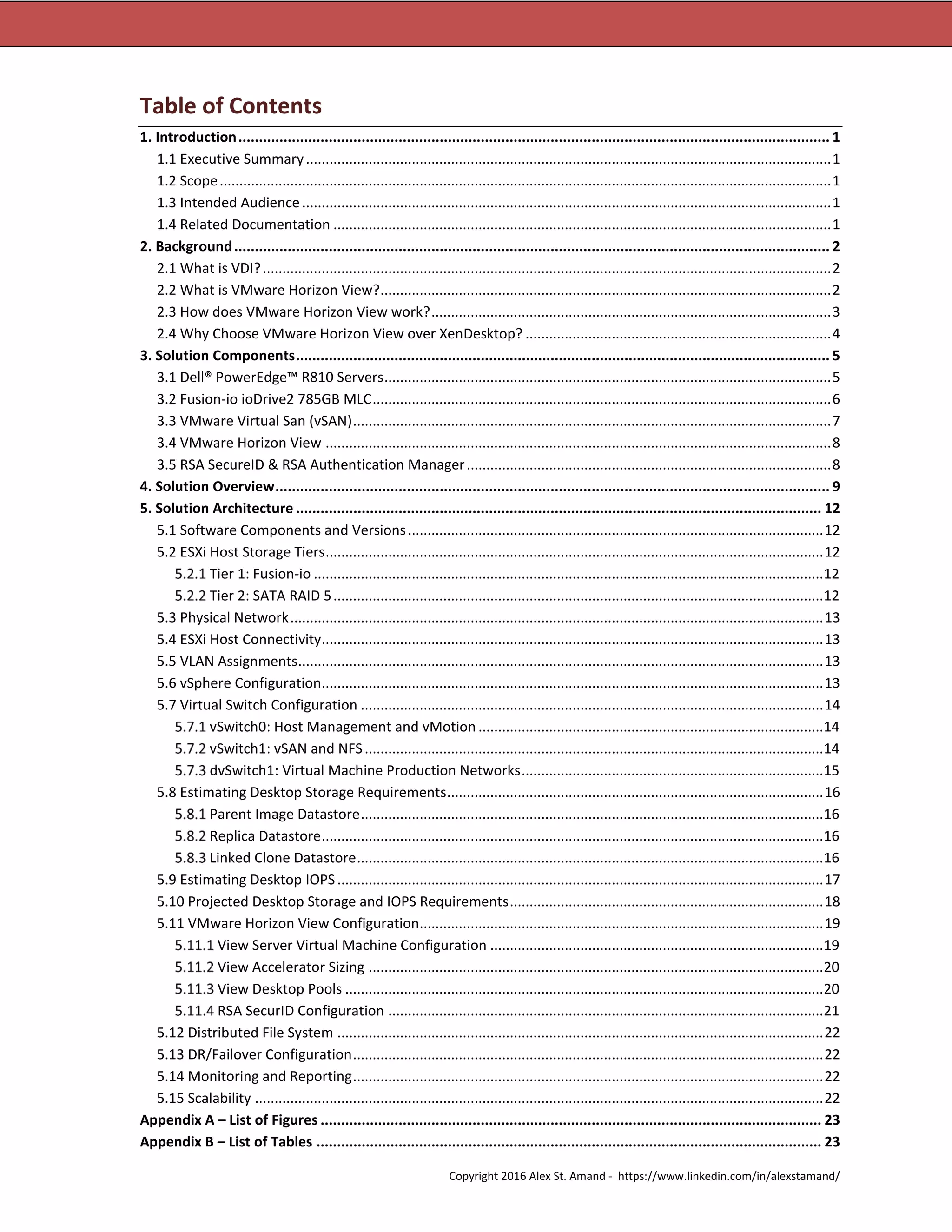 Example VDI Solution Architecture | PDF