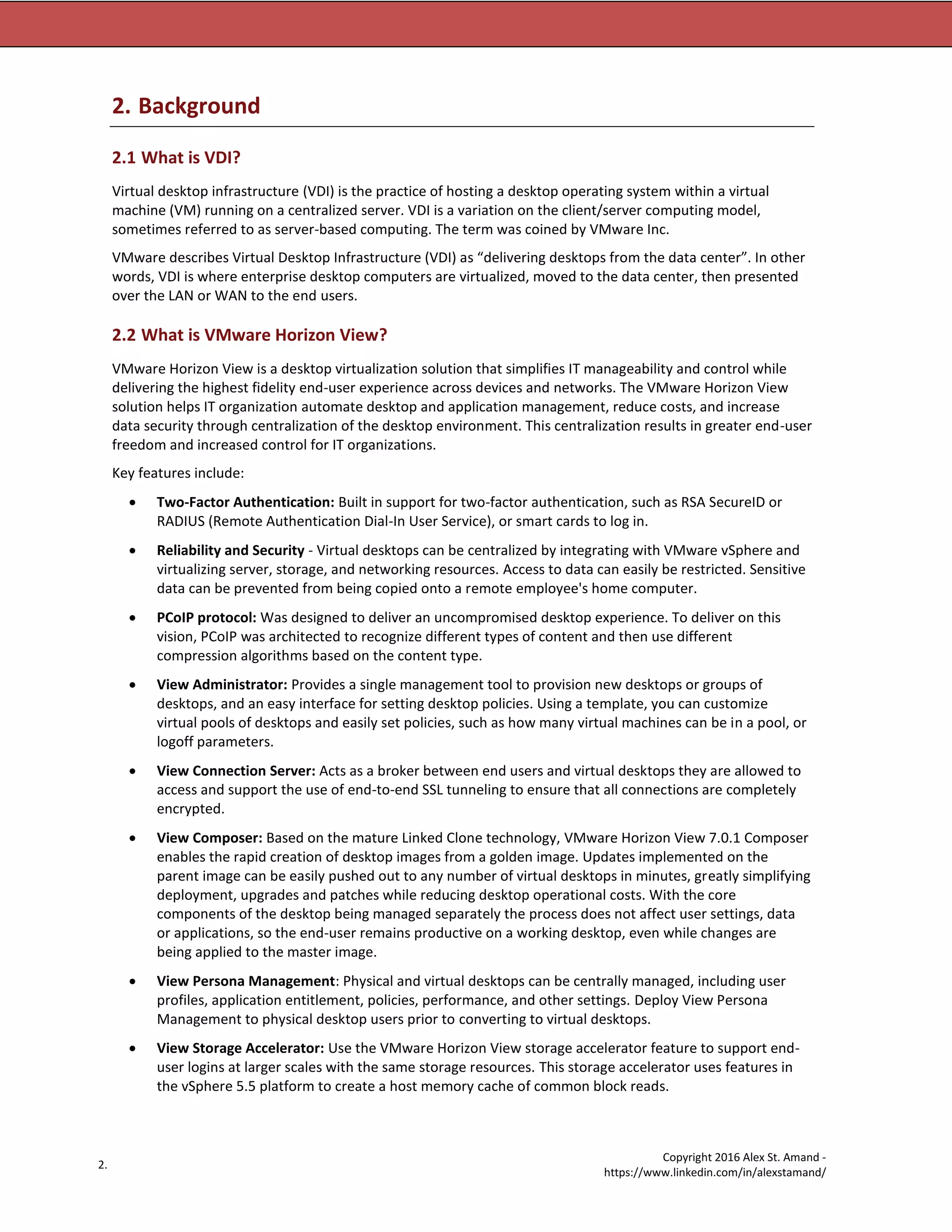 Example VDI Solution Architecture | PDF