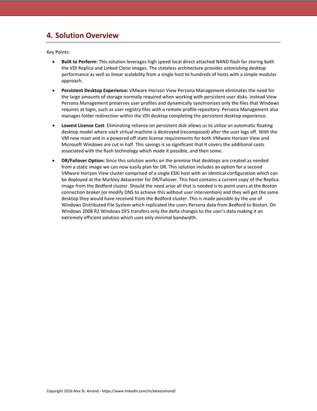 Example VDI Solution Architecture | PDF | Desktops | Computing