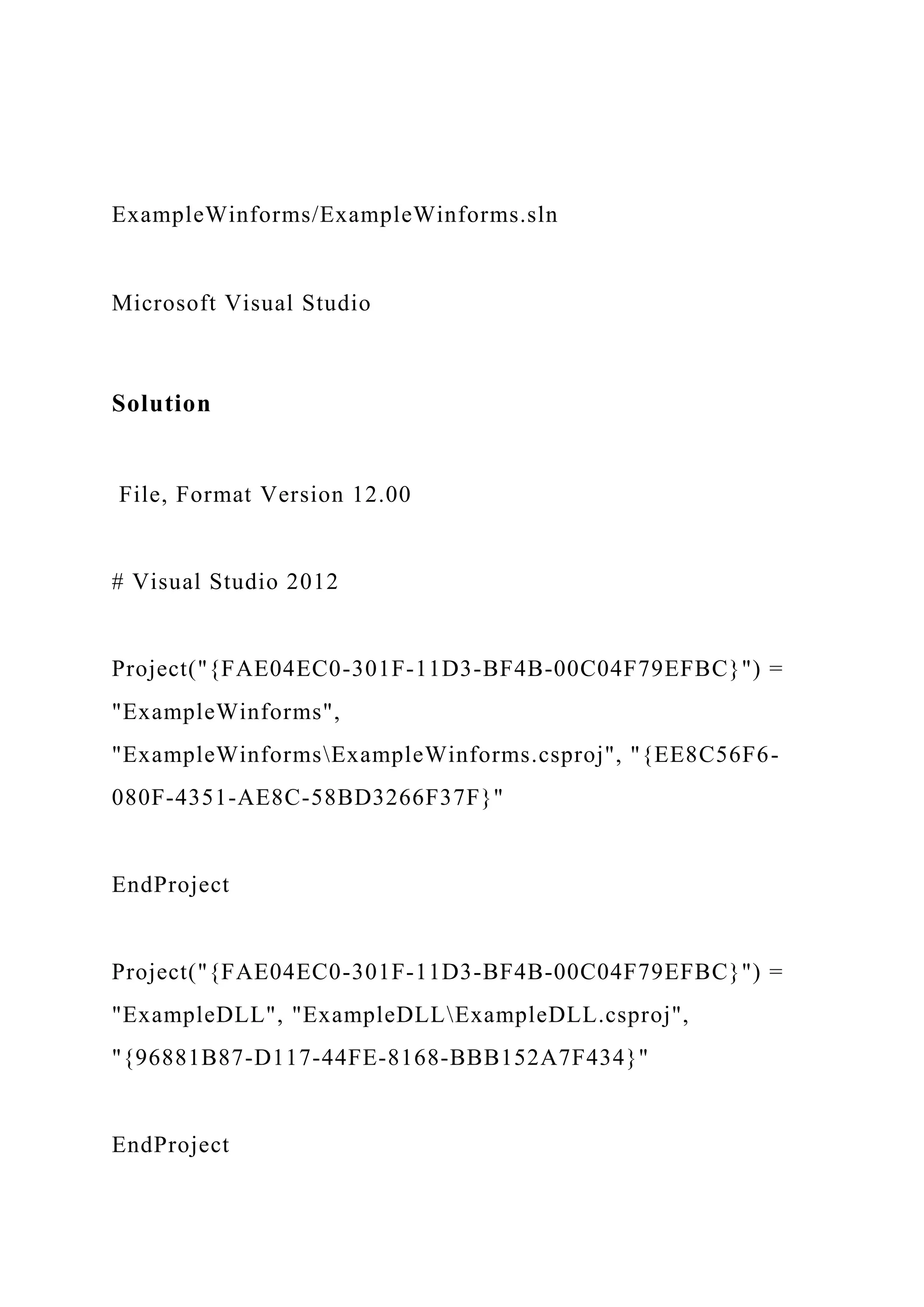 ExampleWinformsExampleDLLbinDebugServiceExample.dllExamp.docx | Programming Languages | Computing