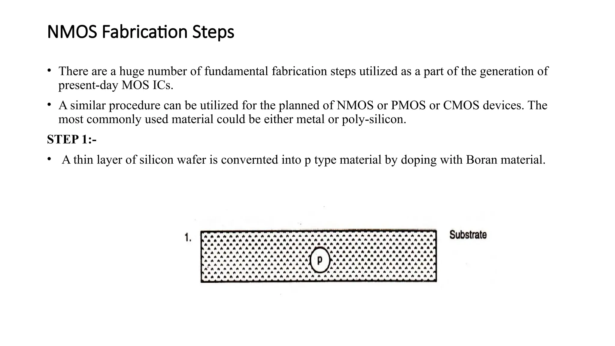 CMOS FABRICATION - VLSI NMOS, PMOS, CMOS FABRICATION | PPTX