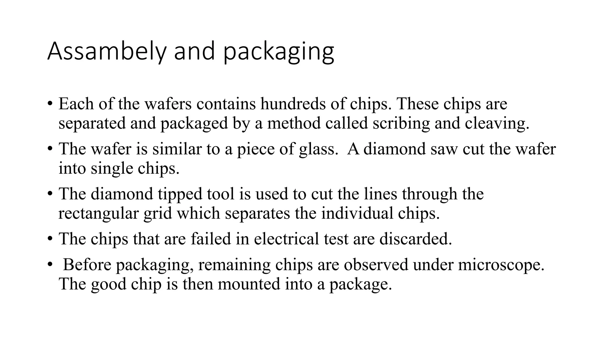 Fabrication steps of IC | PPTX | Chemistry | Science