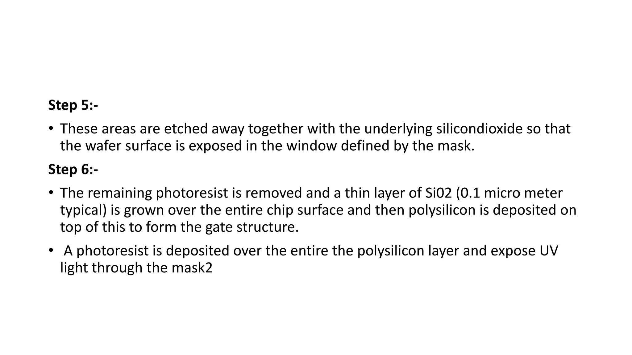 Fabrication steps of IC | PPTX | Chemistry | Science