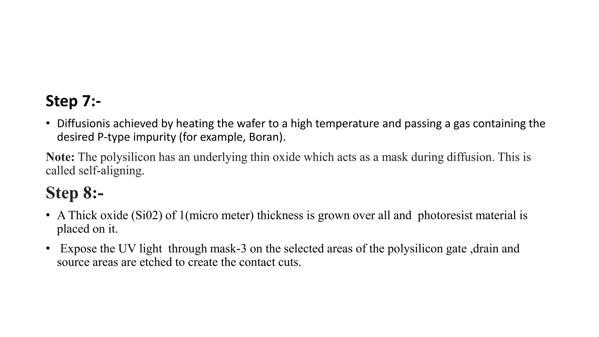 Fabrication steps of IC | PPTX | Chemistry | Science