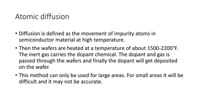 Fabrication steps of IC | PPTX | Chemistry | Science