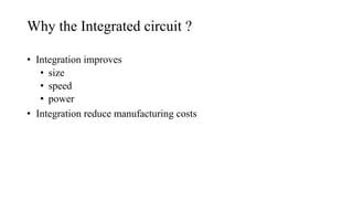Fabrication steps of IC | PPTX
