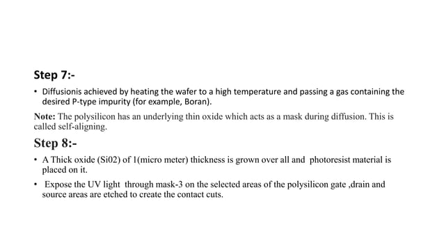 Fabrication steps of IC | PPTX | Chemistry | Science
