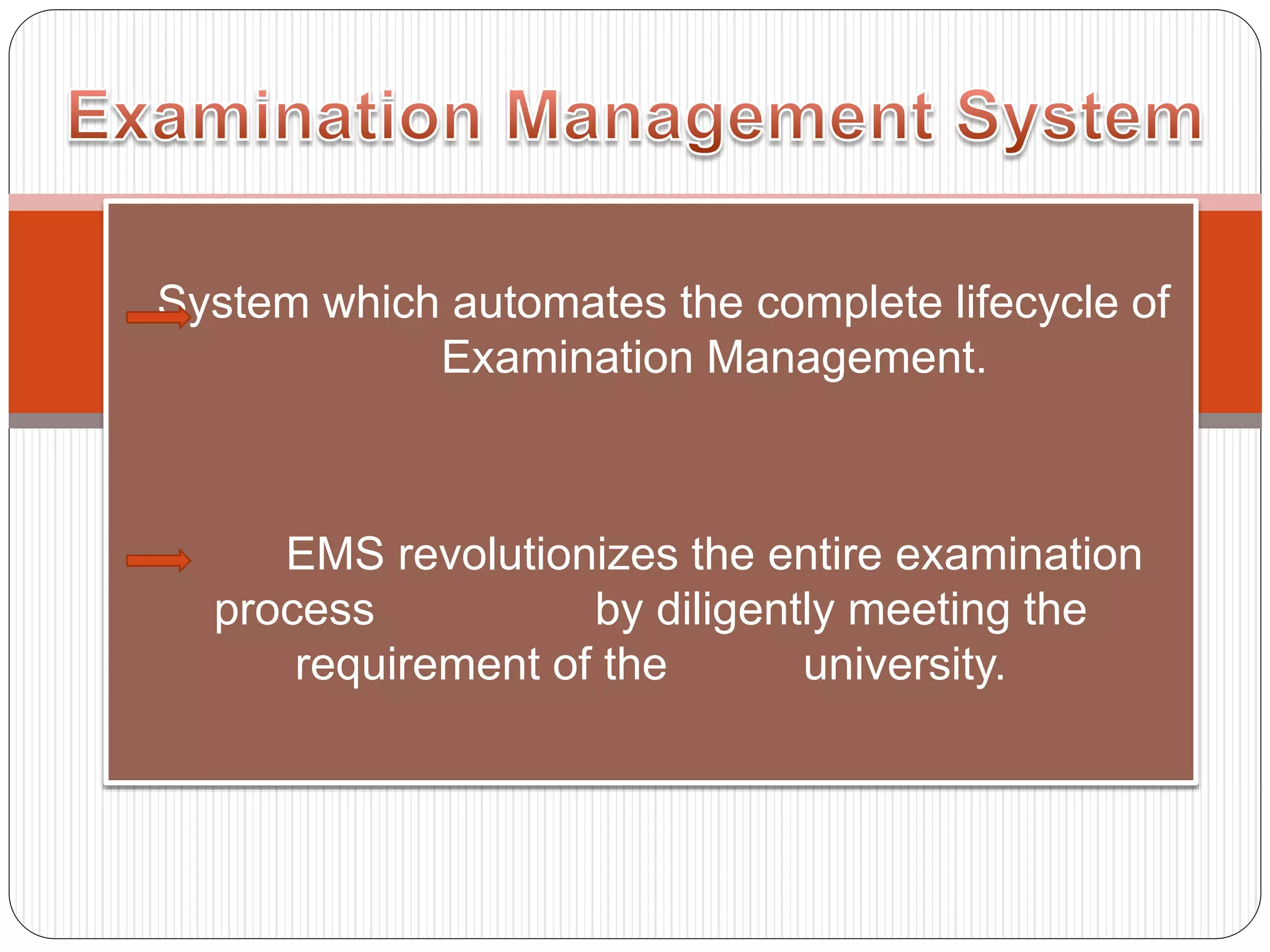 Examination ppt | PPT
