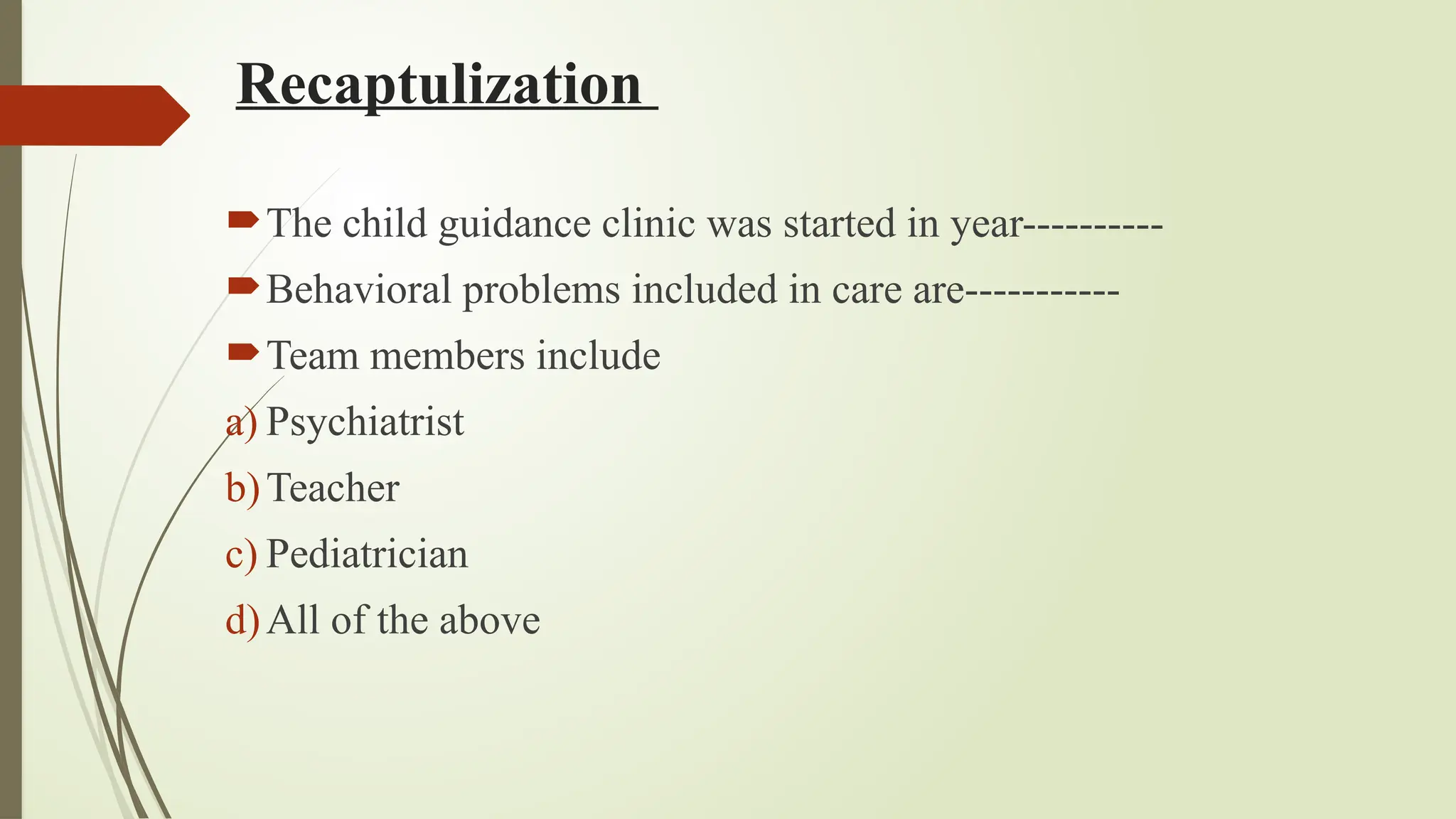 child guidance clinic from the subject ; child health nursing | PPTX