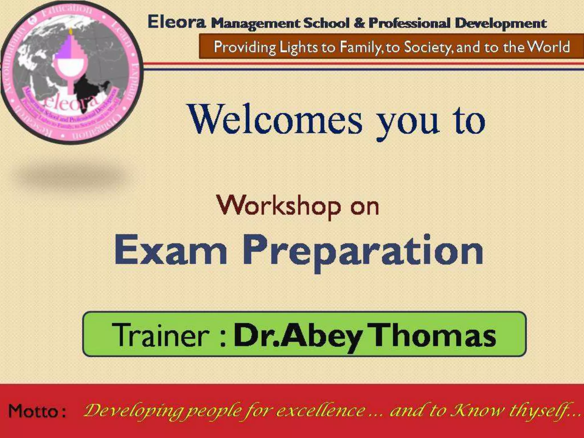 Exam preparation | PPTX