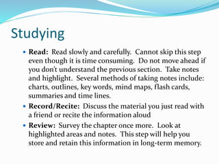 Exam preparation | PPTX