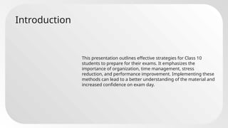 Class 10 Exam Preparation Guidance For Students | PPTX