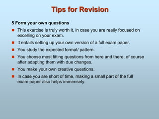 How to Prepare for Examinations | PPTX