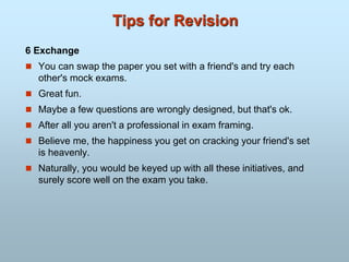How to Prepare for Examinations | PPTX