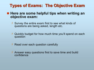 How to Prepare for Examinations