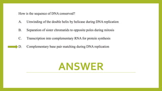 Exam preparation IB Biology Topics 1 to 3 | PPTX
