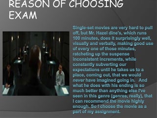 Exam Movie Review | PPTX