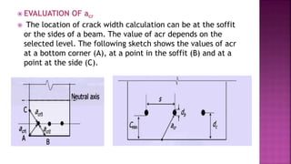 crack control and crack width estimation | PPTX