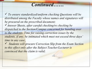 Effective Exam Procedure | PPT