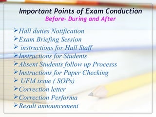 Effective Exam Procedure | PPT