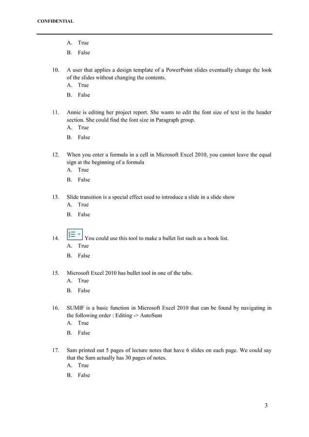 Exam question sample IT | PDF
