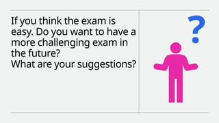 Exam Reflection Question and Answer slides | PPT | Free Download