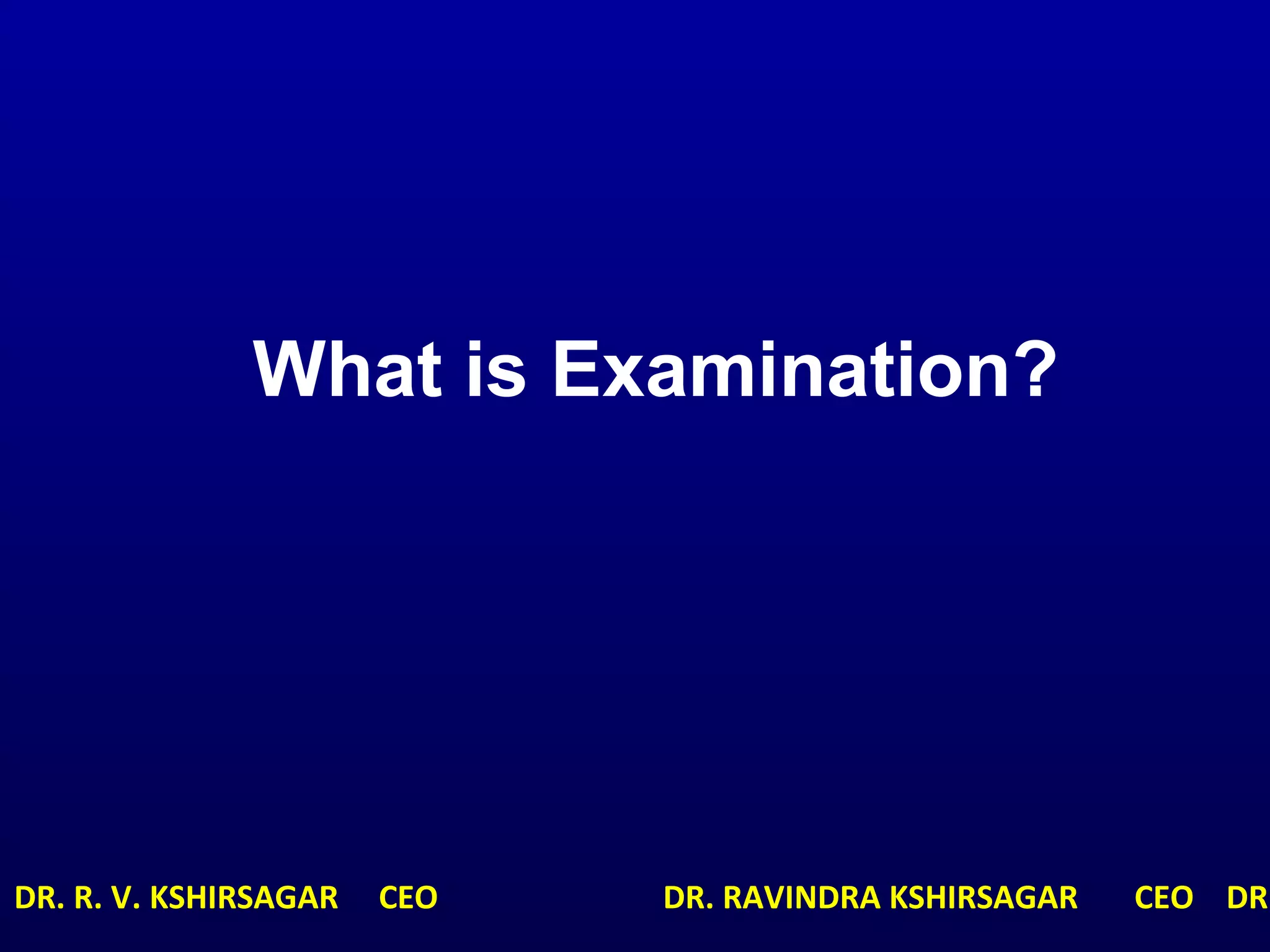 Examination Reform by Dr.Ravindra Kshirsagar | PPT