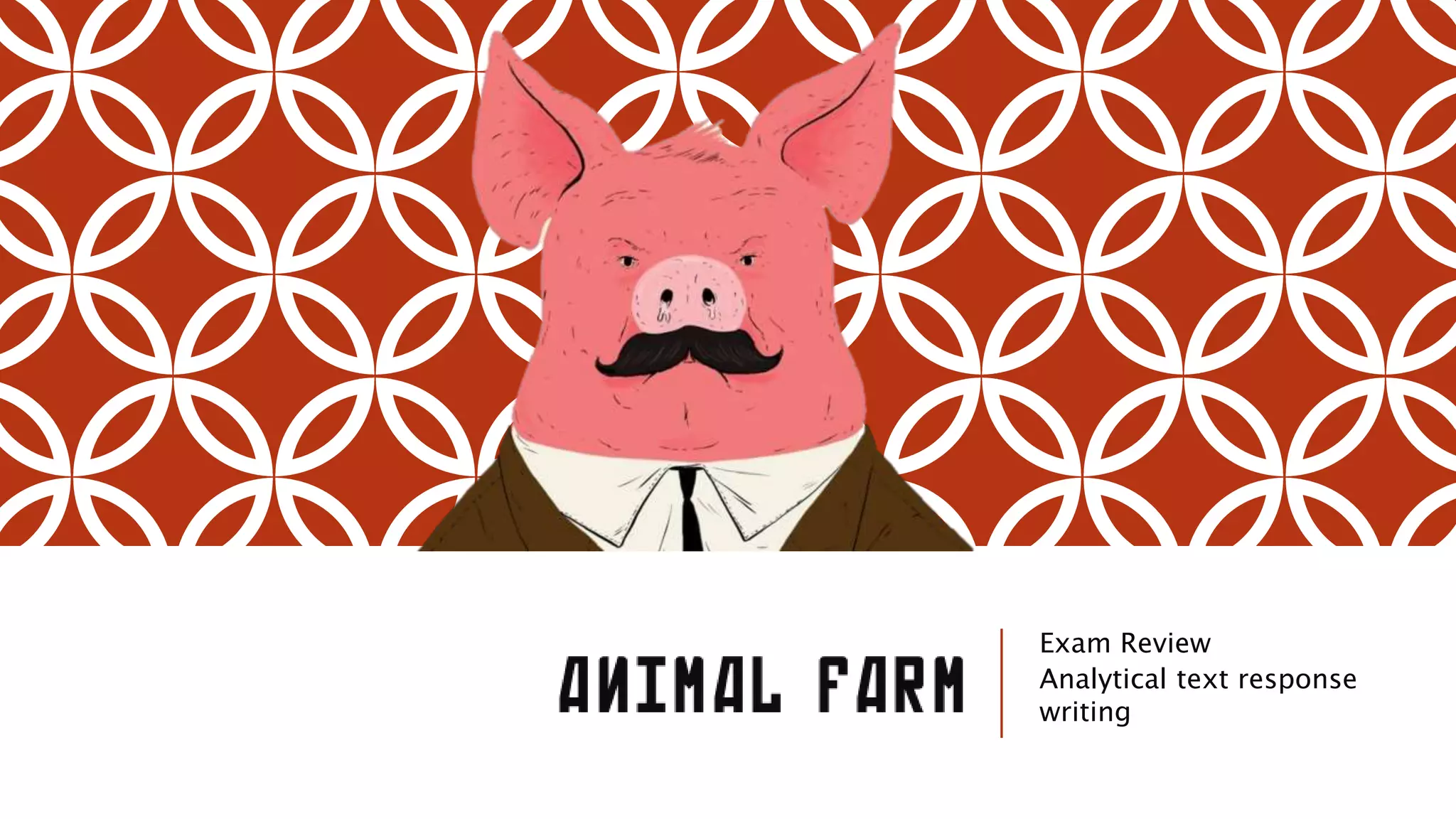 Animal Farm Text Response Writing - Exam review | PPTX