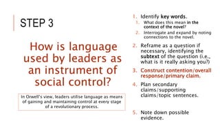 Animal Farm Text Response Writing - Exam review | PPTX