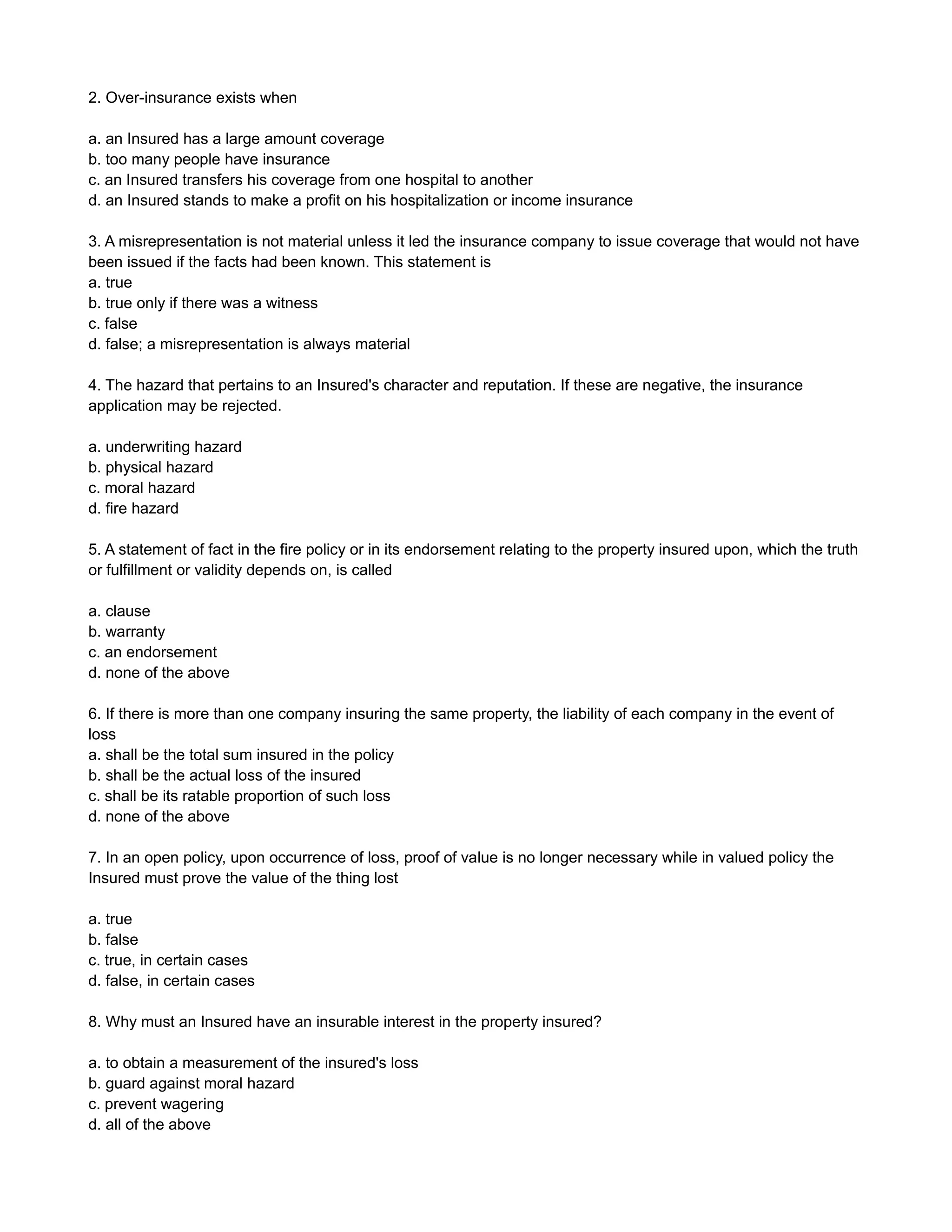 Exam Reviewer for Non Life Insurance Philippines.pdf