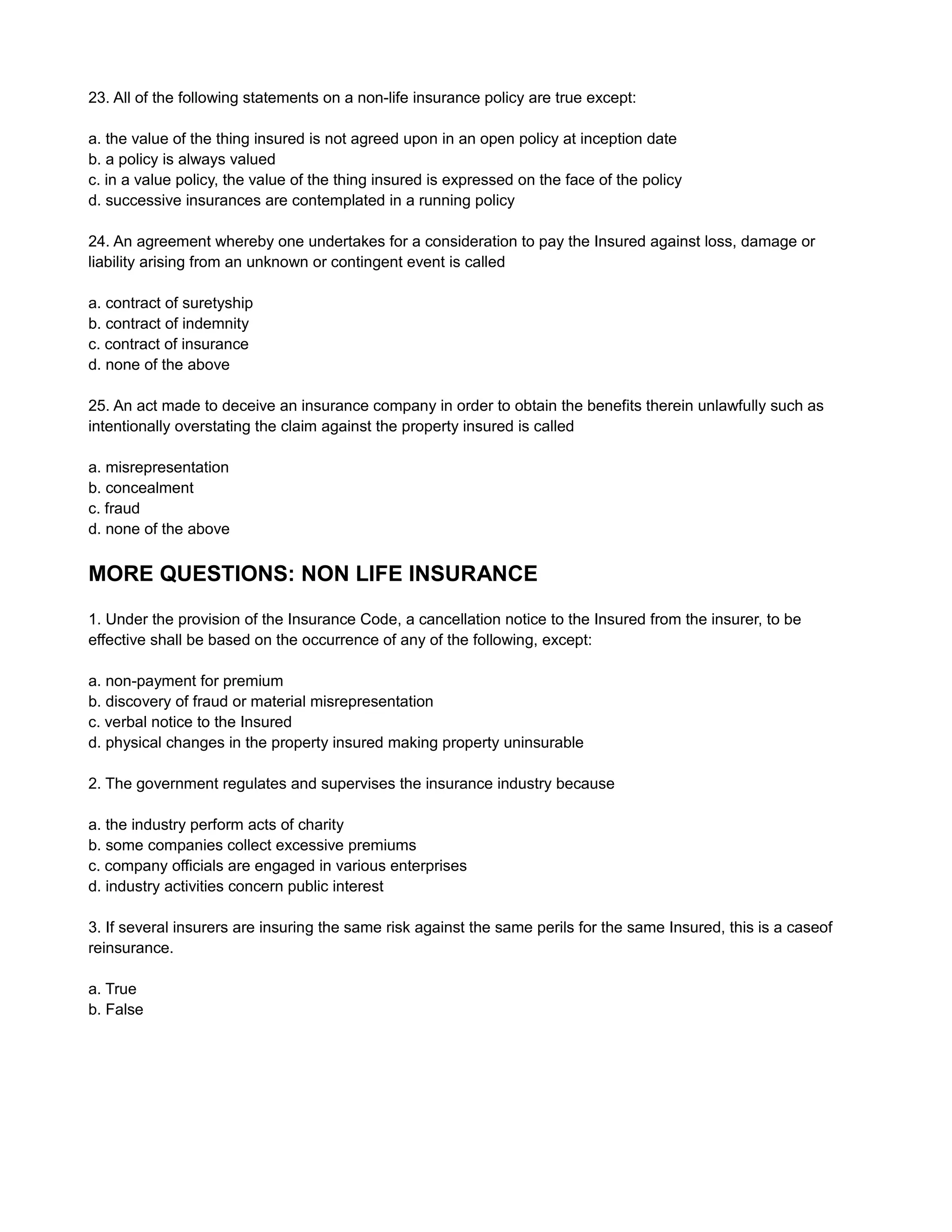 Exam Reviewer for Non Life Insurance Philippines.pdf