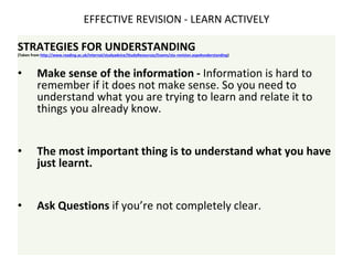 Exam revision techniques | PPT