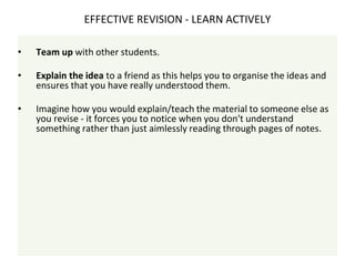 Exam revision techniques | PPT