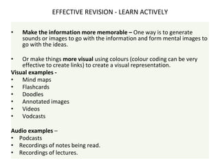 Exam revision techniques | PPT