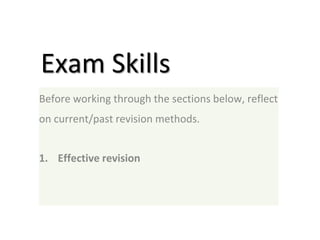 Exam revision techniques | PPT