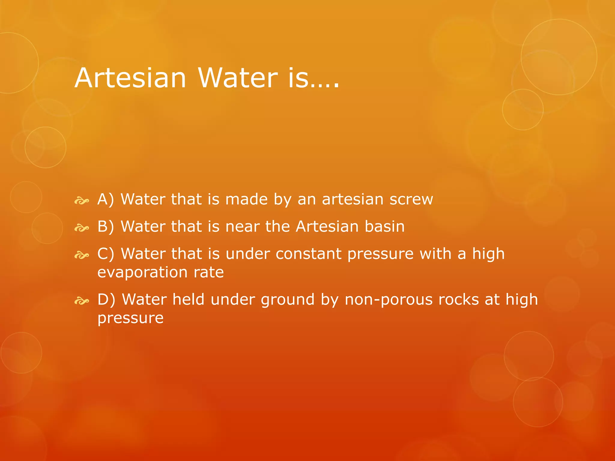 Exam revision multiple choice – advanced water cycle | PPTX