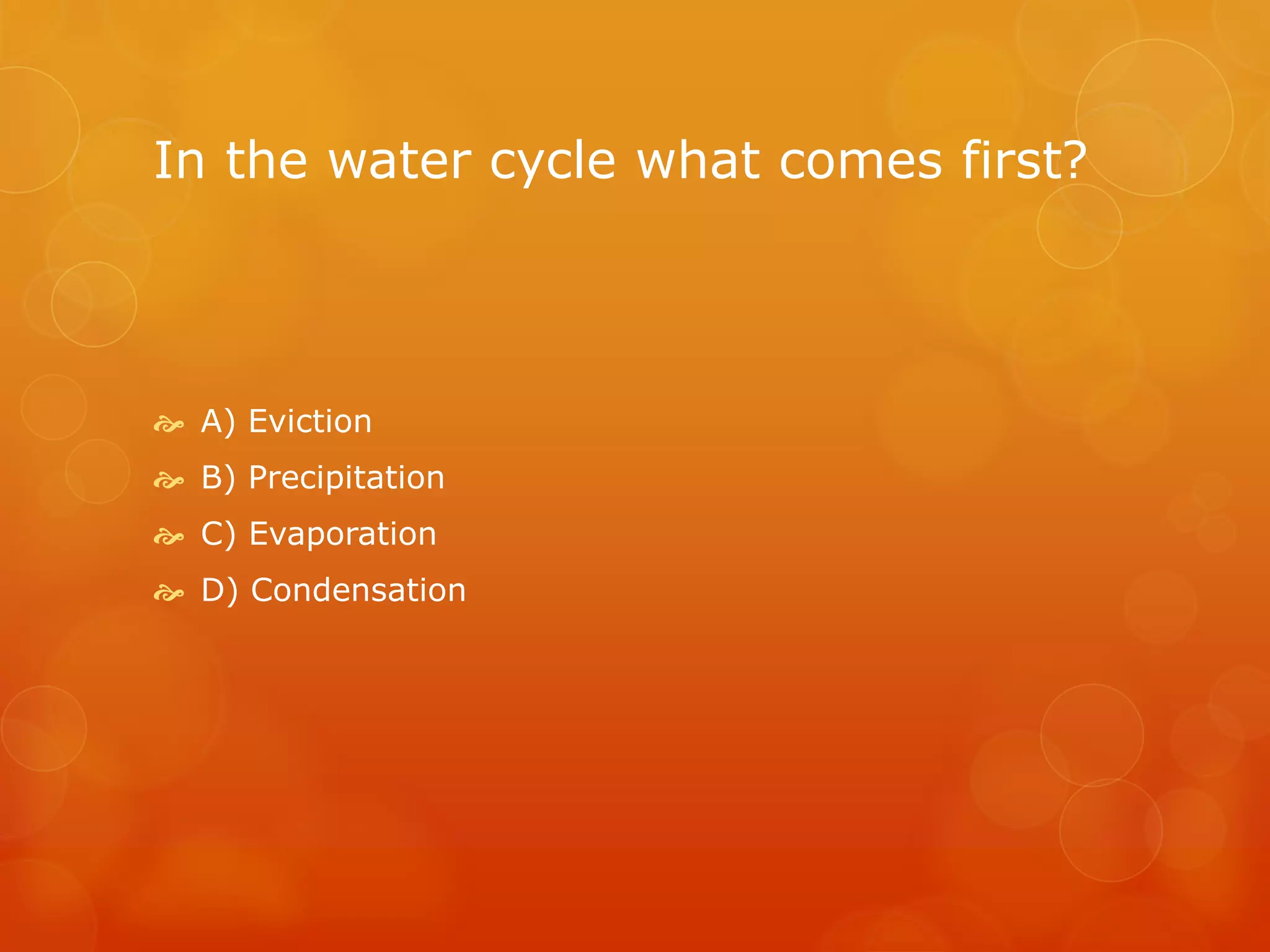 Exam revision multiple choice – advanced water cycle | PPTX