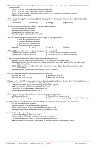 K TO 12 GRADE 4 DIAGNOSTIC / PRE TEST SECOND QUARTER | PDF