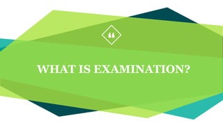 Preparation of Examinations | PPTX