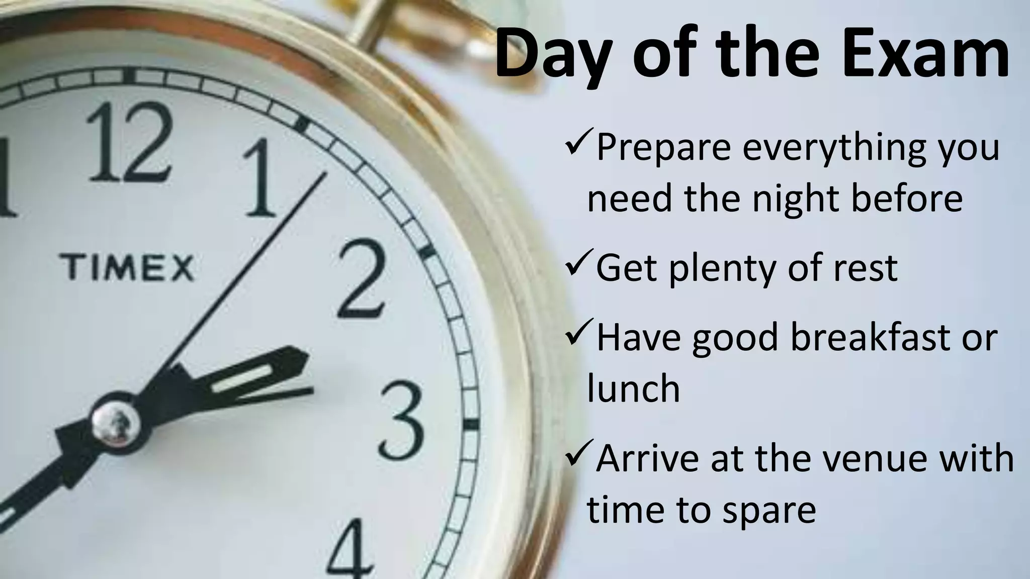 Study Skills & Exam Preparation | PPTX