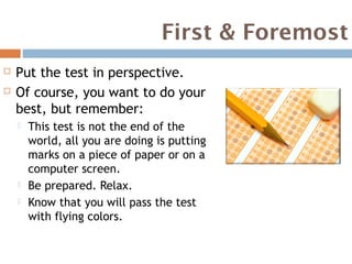 Exam and Test Preparation | PPT | Standardized Testing | Educational ...