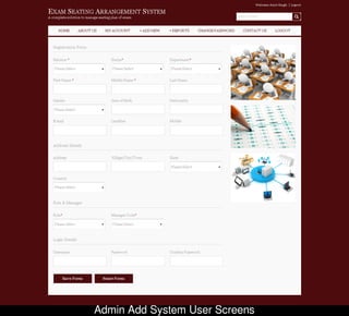 Exam seating plan management system | PDF
