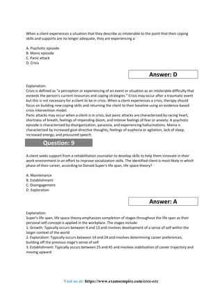 CRCC-CRC Exam Guide to Certification Success | PDF