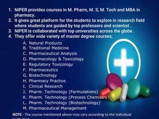 Exams in pharmacy [ gpat and niper ] | PPTX