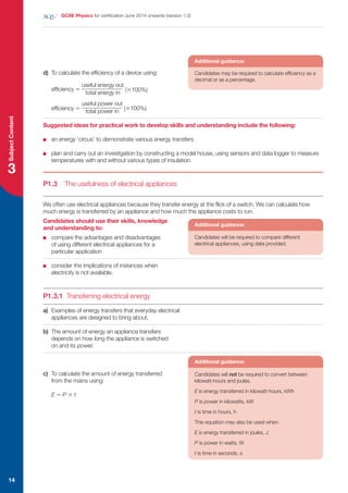 AQA GCSE Physics Exam Specification | PDF