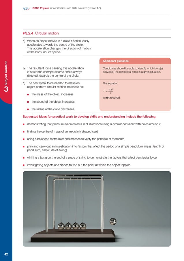 AQA GCSE Physics Exam Specification | PDF