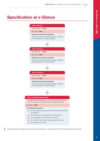 AQA GCSE Physics Exam Specification | PDF