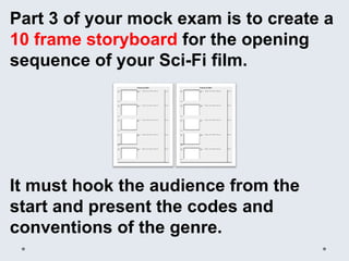 Storyboarding for the exam | PPT