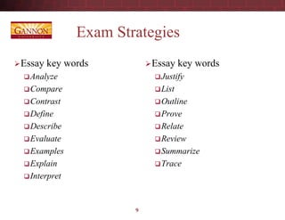 Exam strategies | PPTX