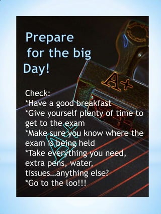 Exam stress and how to beat it! | PPTX